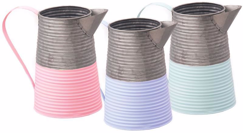 DirectFloral. 3 Asst Pastel Half Dip Pitcher Assortment