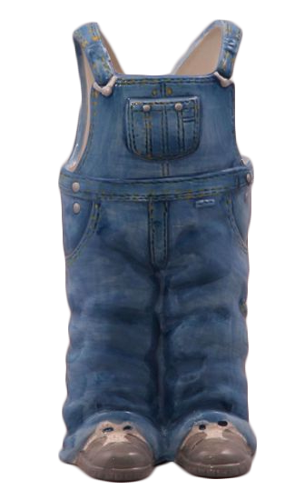 DirectFloral. Ceramic Overall Vase-Blue Denim