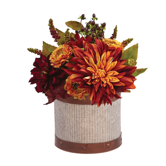 DirectFloral. Rustic Round Planter 7"