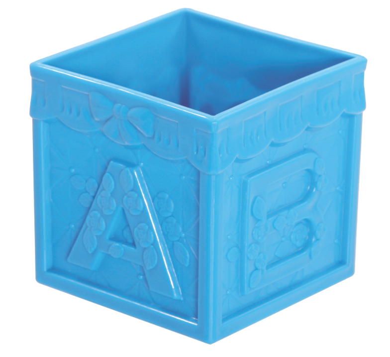 DirectFloral. Plastic Baby Blocks 5.25" - Blue