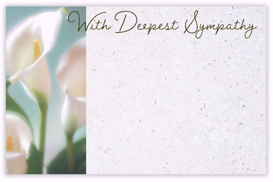 DirectFloral. With Deepest Sympathy Enclosure Card (50 Pack)