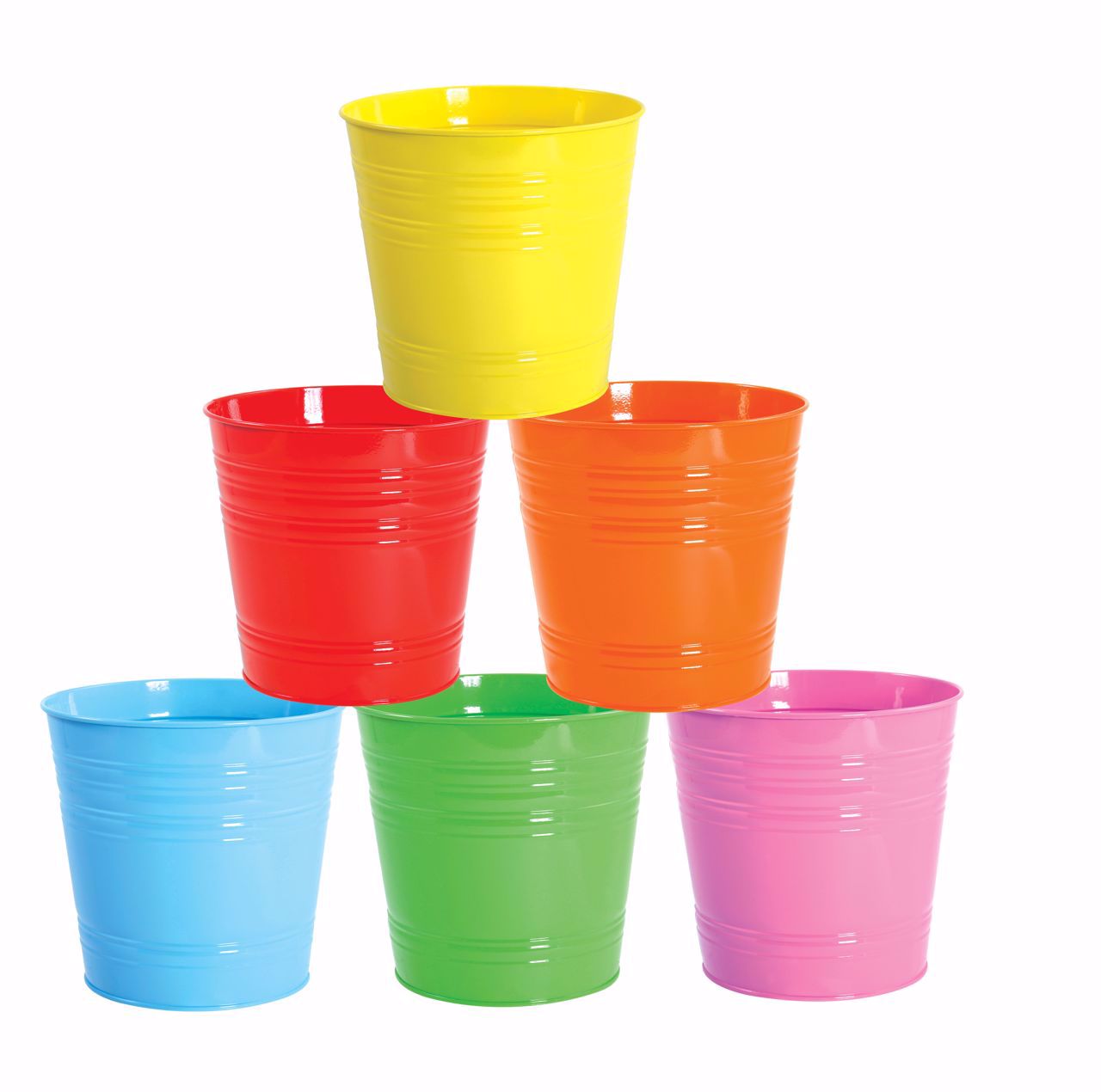 DirectFloral. 6 Asst Color Pop Pot Cover 4.5"